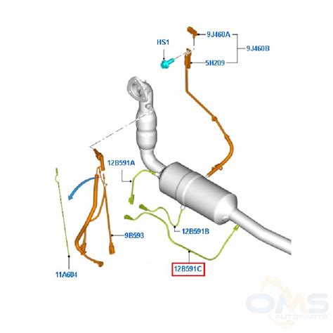 Transitcustom Exhaust Temperature Sensor Oms Auto Parts