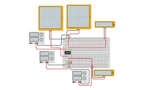 Circuit Design 1 Rangkaian Open Loop Non Inverting Op Amp Tinkercad