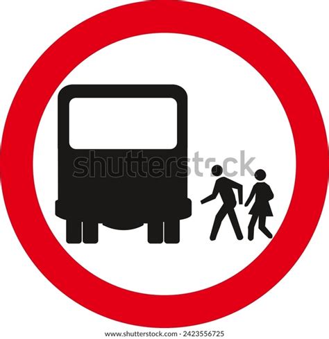 Passenger Loading Zonetraffic Sign Vector Symbol Stock Vector Royalty