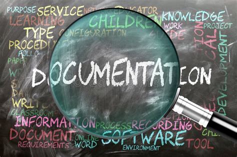 Documentation Being Studied Examined Under Close Inspection Stock