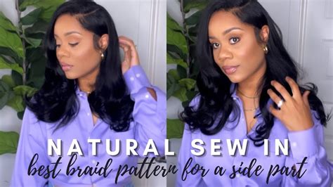 23 Deep Side Part Sew In Ebonypauline