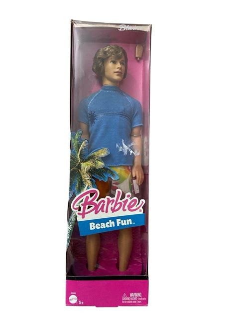 Barbie Beach Fun Blaine Doll Mattel 2000s Ken Friend Surfer Edition New