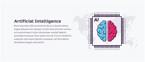 Artificial Intelligence Banner With Copy Space Ai Big Data Machine
