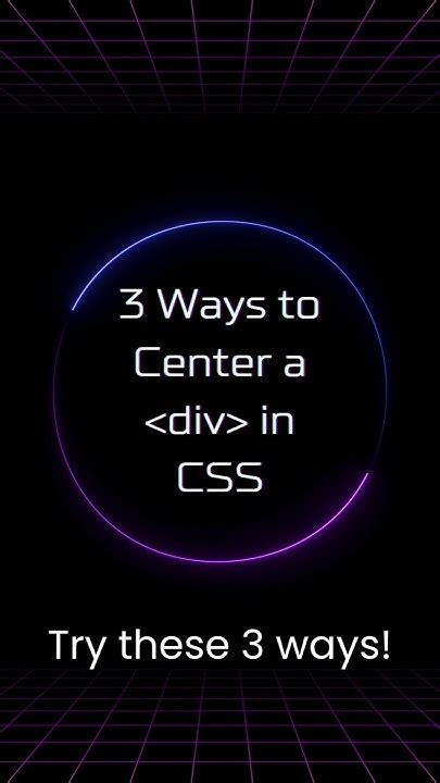 3 Ways To Center A Div In Css Coding Shorts Webdevelopment Youtube