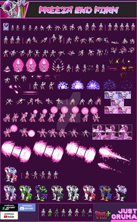 Freeza 2nd Form Swl Sprite Sheet For Sale By Justoruma On Deviantart