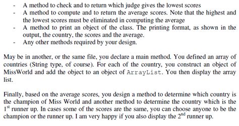 github chialin it missworld java this is a school assignment that focuses on object arraylist