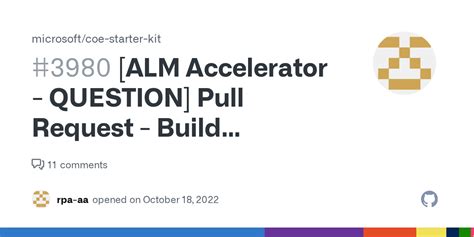 Alm Accelerator Question Pull Request Build Validation Stays In