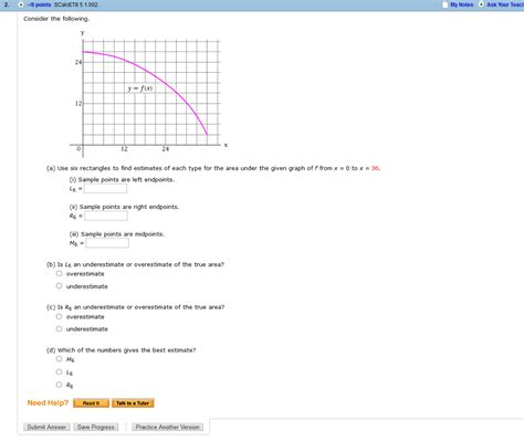 Solved 2 16 Points Scalcet8 51002 My Notes Ask Your