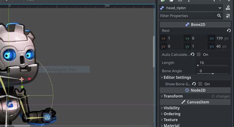 Skeletonmodification2dtwoboneik Does Not Track The Target Node Correctly In Editor On First