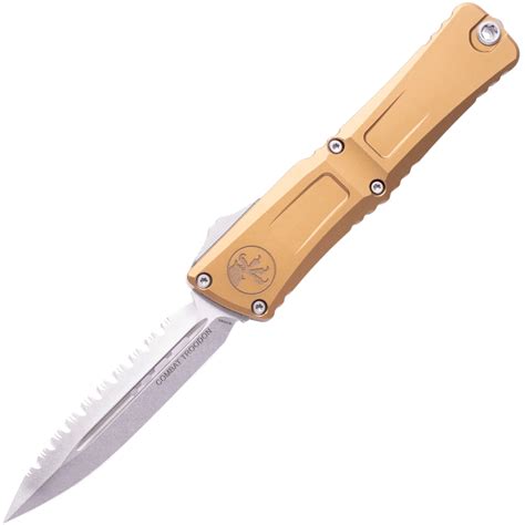 Microtech Combat Troodon® De Gen Iii Tan Stonewash Full Serrated 1142