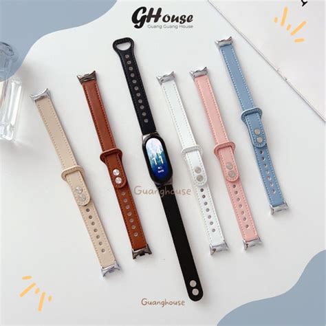 Jual Strap Xiaomi Mi Band Mi Band Mi Band Kulit Tali Pengganti Xiaomi Mi Band Bahan