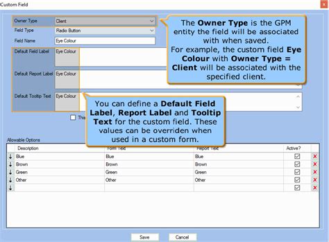 Gpm Nz Support Centre Managing Custom Fields