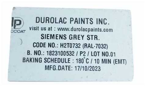 Ral 7032 Str Siemens Grey Coating Powder 50 Kg At ₹ 230kg In Pune