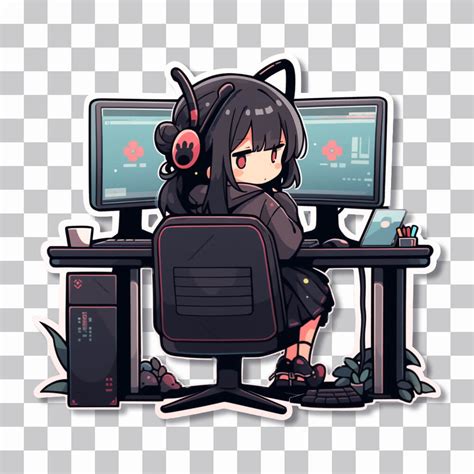 Cute Anime Girl Computer 100 ] Kawaii Aesthetic Computer Hintergrund