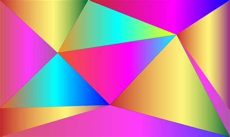 An Illustration Of Triangle Shaped Geometry On A Colorful Rectangle Background 11551846 Vector