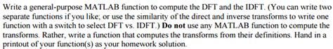 write a general purpose matlab function to compute