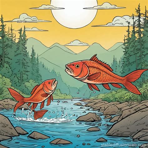 Dancing Fish And Crayfish Stable Diffusion Online