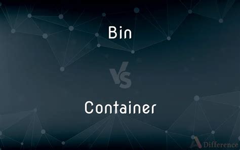Bin Vs Container Whats The Difference