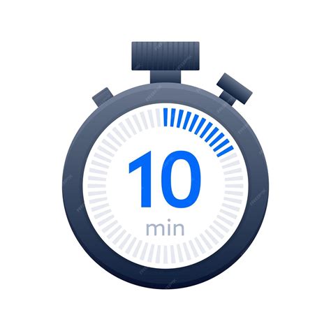 Premium Vector 10 Min Timer And Stopwatch Icons Countdown Symbol