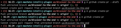 in `git machete github create pr` when asked whether to push `q