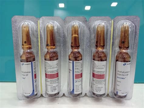 Mucomix 1 Gm Injection At ₹ 132 32 Piece N Acetylcysteine Injection