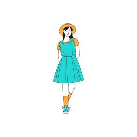 Premium Vector Summer Girl Illustration