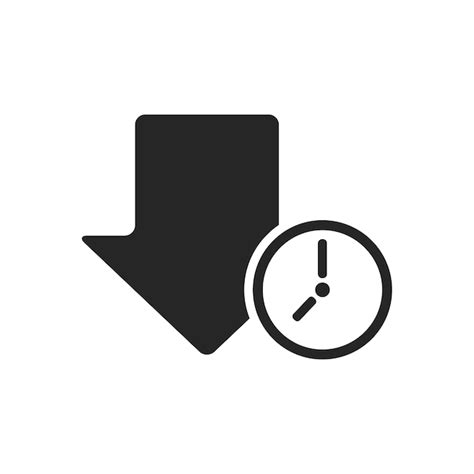 Premium Vector Download Queue Icon In Black And White