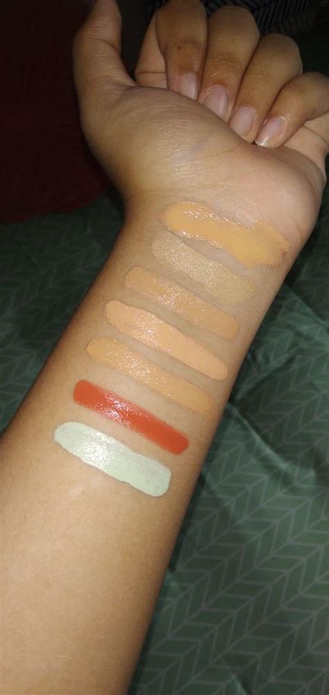 All My Complexion Products For Medium Olive Skin Swatches And Mini