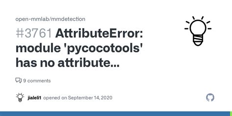 Attributeerror Module Pycocotools Has No Attribute Version