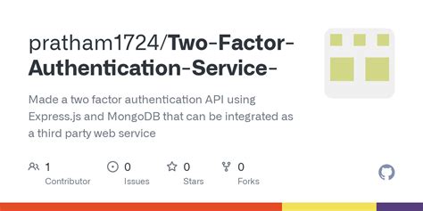 github pratham1724 two factor authentication service made a two factor authentication api