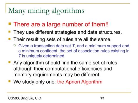 Cs583 Association Sequential Patterns Ppt