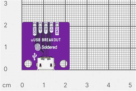 MicroUSB Female Connector Breakout