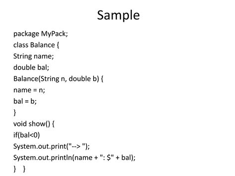 Java Packages Pptx Programming Languages Computing