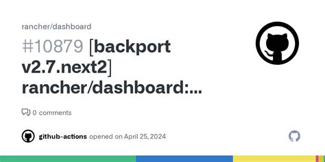 Backport V2 7 Next2 Rancher Dashboard Move From Drone To Github Actions Issue 10879