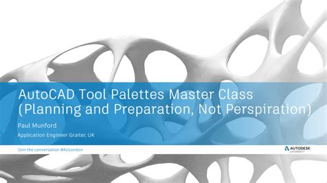 Autocad Tool Palettes Master Class