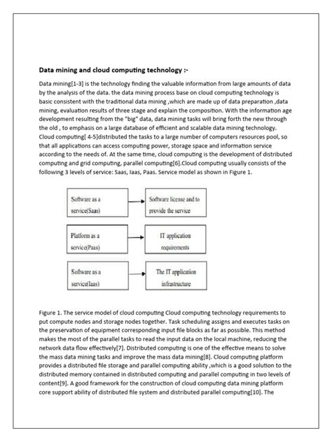 Data Mining And Cloud Computing Technology Project Pdf Cloud