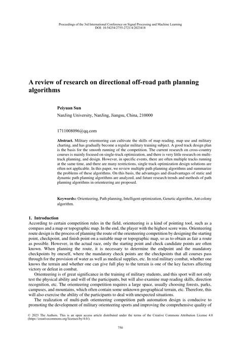 Pdf A Review Of Research On Directional Off Road Path Planning Algorithms