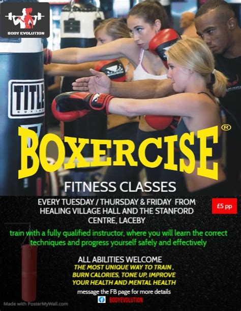 Boxercise Immingham Postermywall