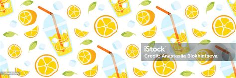 신선한 레몬 레모네이드 완벽 한 패턴입니다 레스토랑 카페 메뉴에 대 한 밝은 여름 배경 0명에 대한 스톡 벡터 아트 및 기타 이미지 Istock