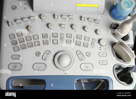 ultrasound control panel with ultrasonic transducers and transmission