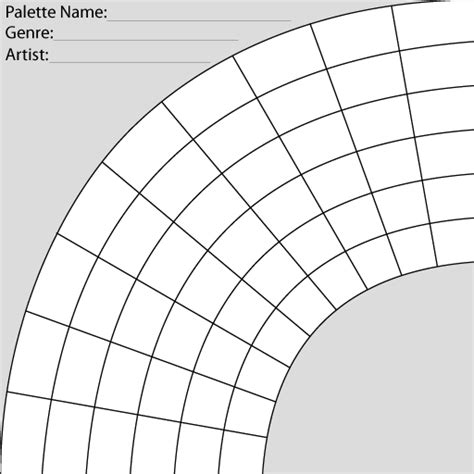 Blank Color Palette Template