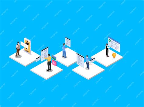 Premium Vector Set Of Ui And Ux Designers Creating Functional Web