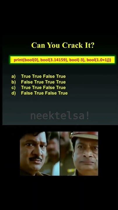 Can You Crack It Comment Your Answerpython Codingisfun Coder