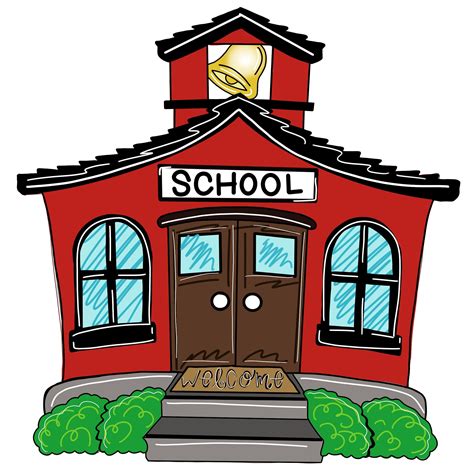 Elegant School House Clipart For Creative Educational Projects