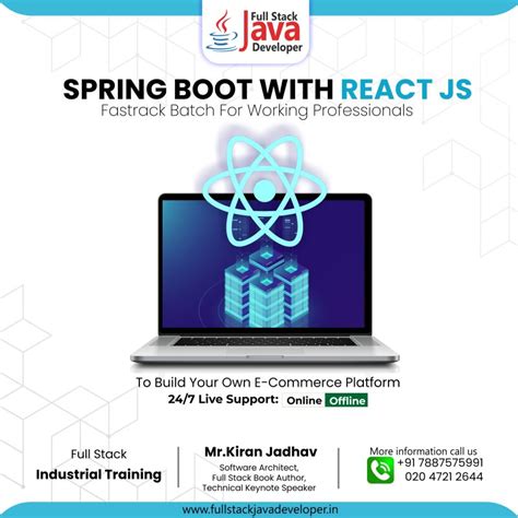 Spring Boot With React Js On Linkedin Springboot Reactjs Webdevelopment Fullstacktraining