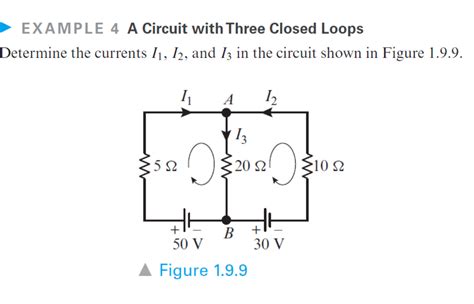 Solved Example 4 A Circuit With Three Closed Loops Determine
