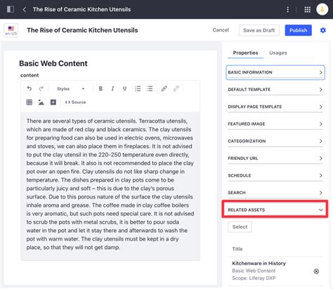 Using The Web Content Display Widget Liferay Official Documentation
