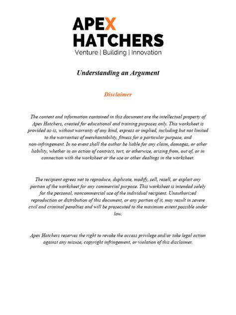 6 understanding an argument apexity by apex hatchers pdf argument