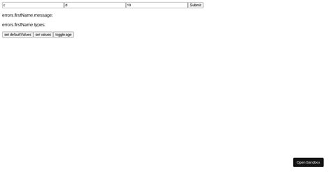 React Hook Form UseForm Codesandbox
