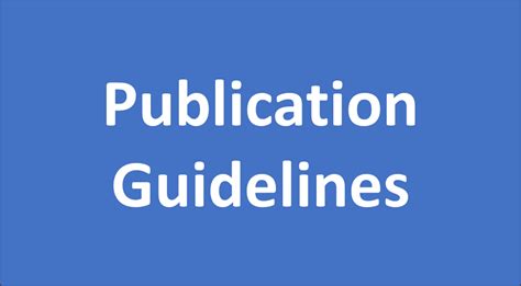 Publication Vision And Guidelines By James Koh Phd Mitb For All Medium